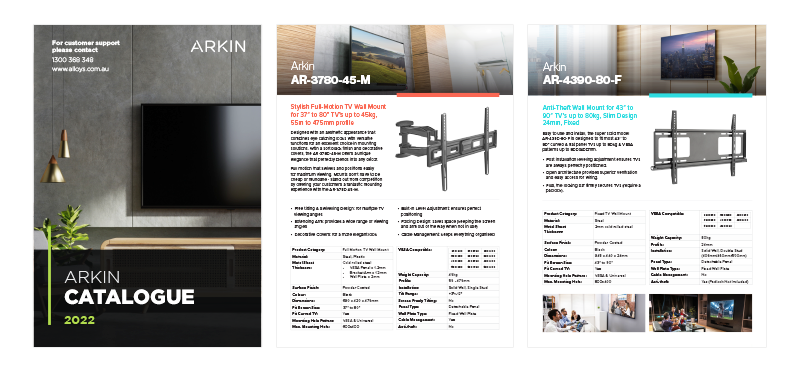 ARKIN - Brand New Range of Brackets